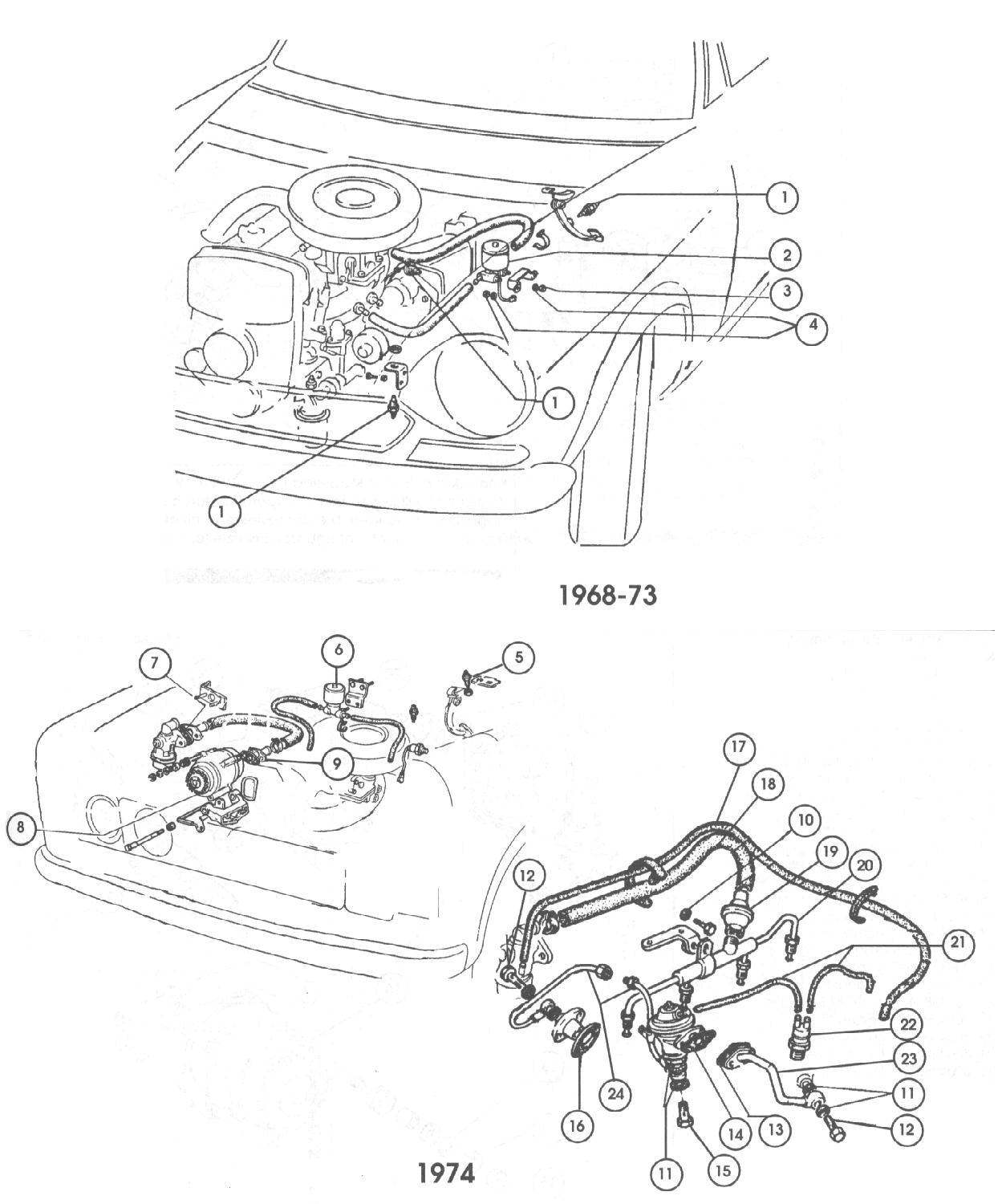 Fiat 124 Anti-Pollution System – 1968-74 | Fiat 500 and Classic Abarth ...