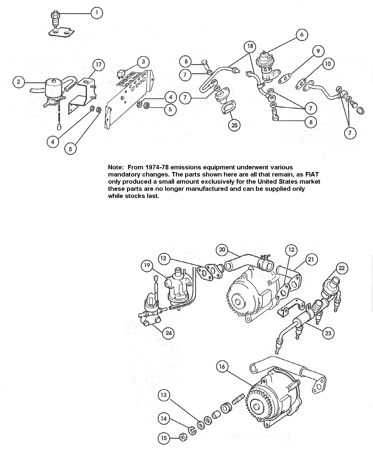 Fiat 124 Parts | Fiat 500 and Classic Abarth Specialists Middle Barton ...