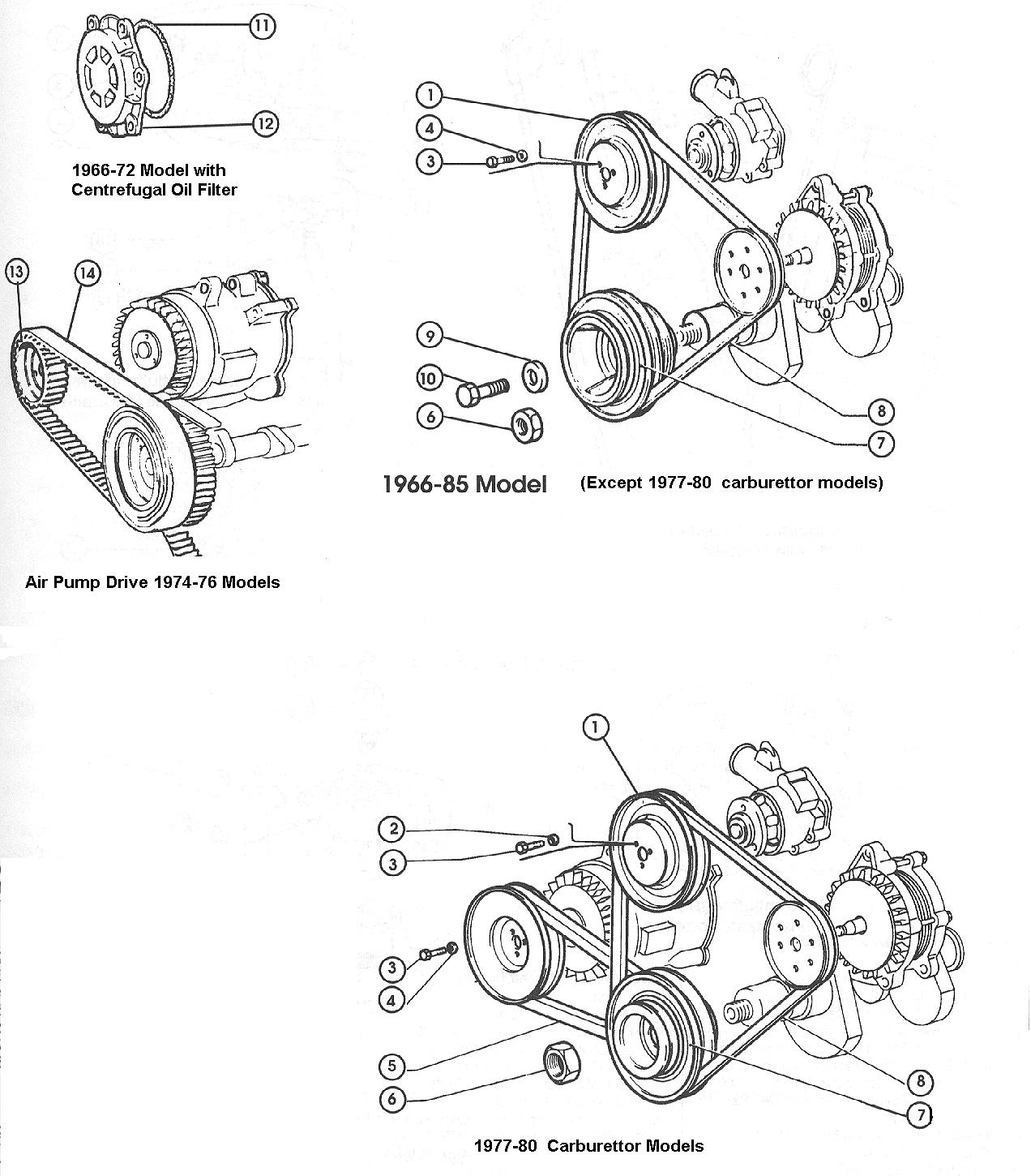 Fiat 124 Auxiliary & Air Pump Drives | Fiat 500 and Classic Abarth ...