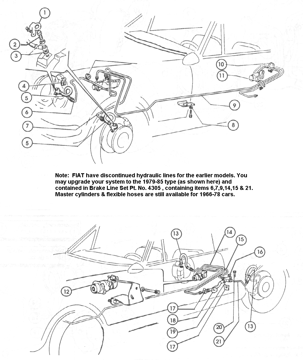 Fiat 124 Parts | Fiat 500 and Classic Abarth Specialists Middle Barton ...