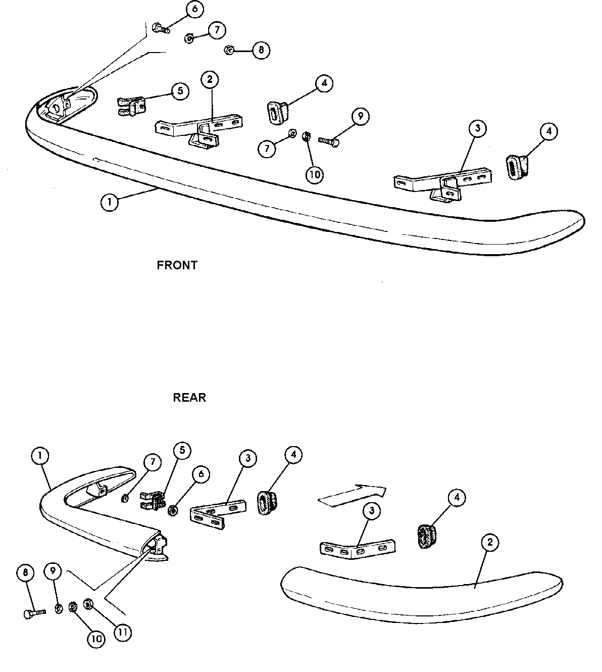 Fiat 124 Bumpers – 1966-74 (Euro.) | Middle Barton Garage