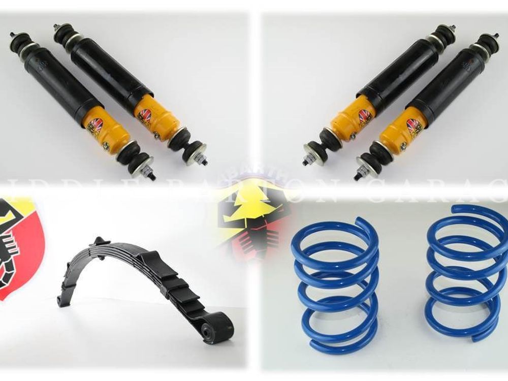 SPORT SUSPENSION KIT FIAT 500 AND ABARTH 595/695 - SHOCK ABSORBERS ...